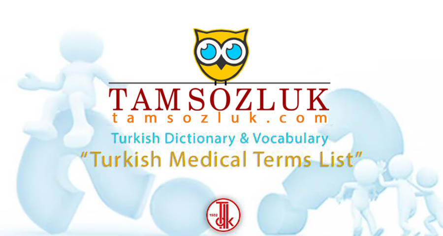 Turkish Medical Terms List
